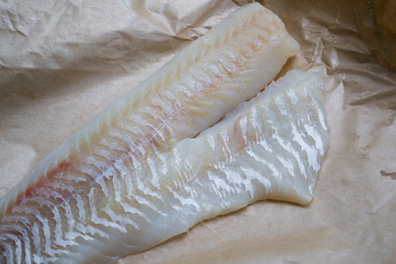 Lemon Cod Over Fettuccine in an Heirloom Tomato Cream Sauce – Marvelous ...